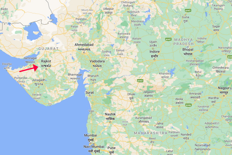 Map to Rajkot | Osho News