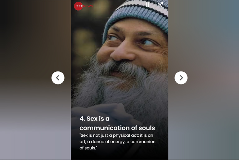 Osho with blue hat | Osho News