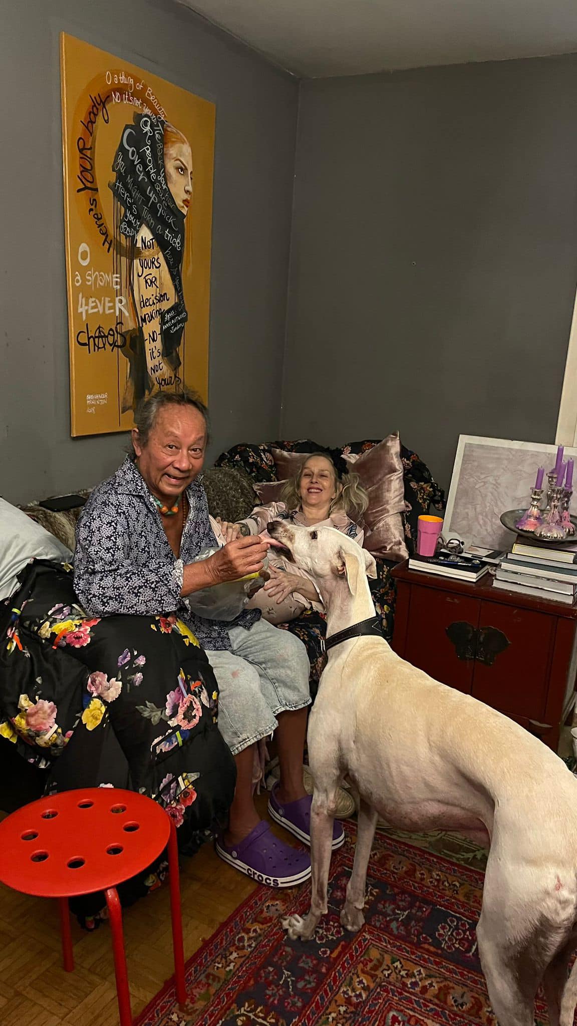 Tatina, Mega and dog | Osho News